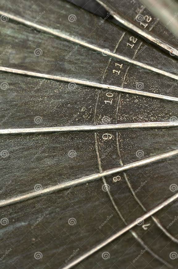 Ancient Metallic Protractor Stock Image - Image of black, engineering ...