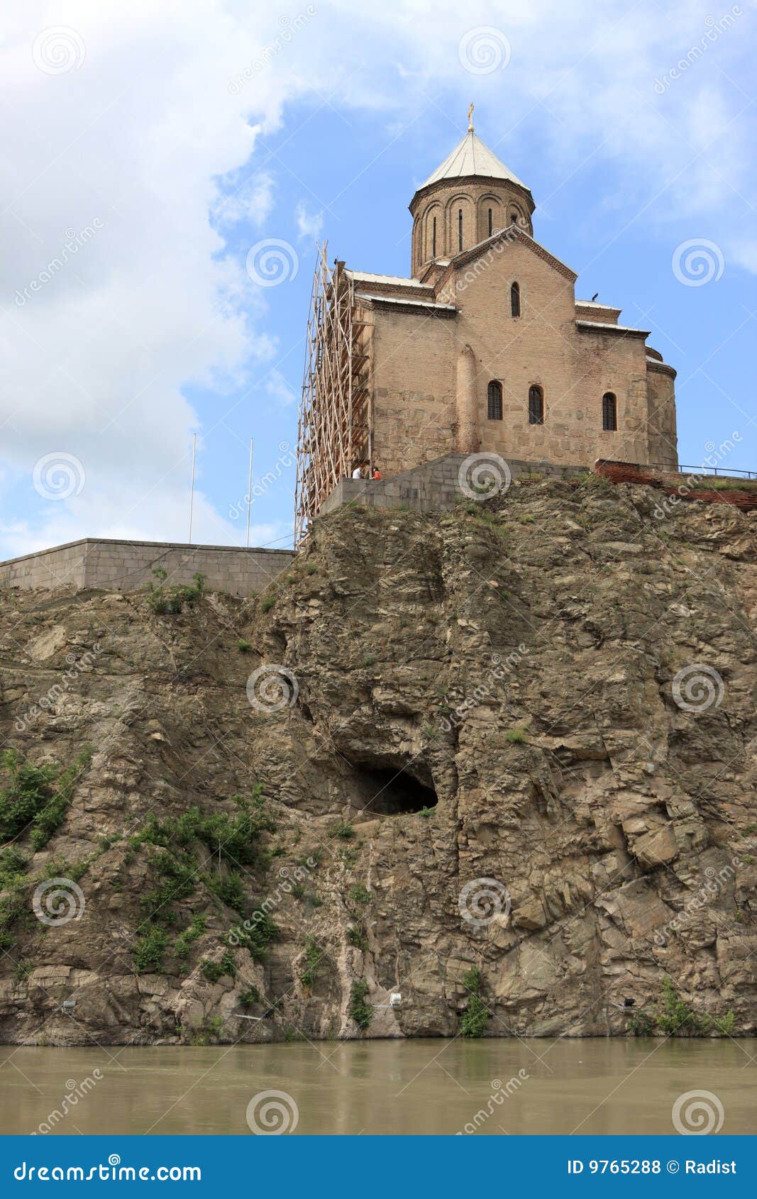 Ancient Metekhi temple stock photo. Image of formal, orthodox - 9765288