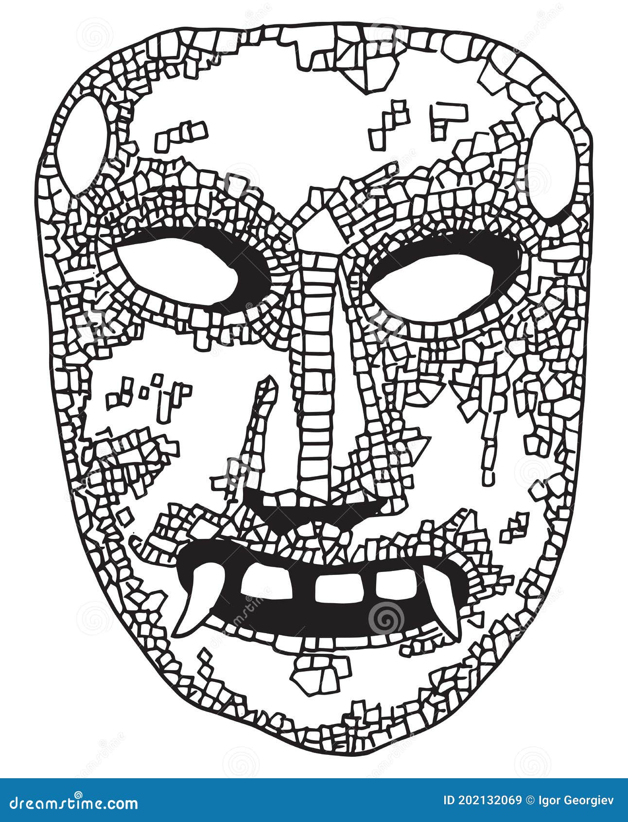 Ancient Mexican Tattoo. Set of Aztec Labels and Elements. Vector Set ...