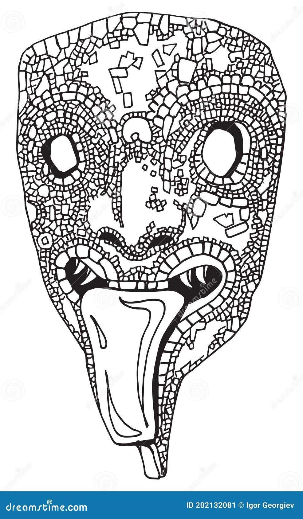 Ancient Mexican Tattoo. Set of Aztec Labels and Elements. Vector Set ...