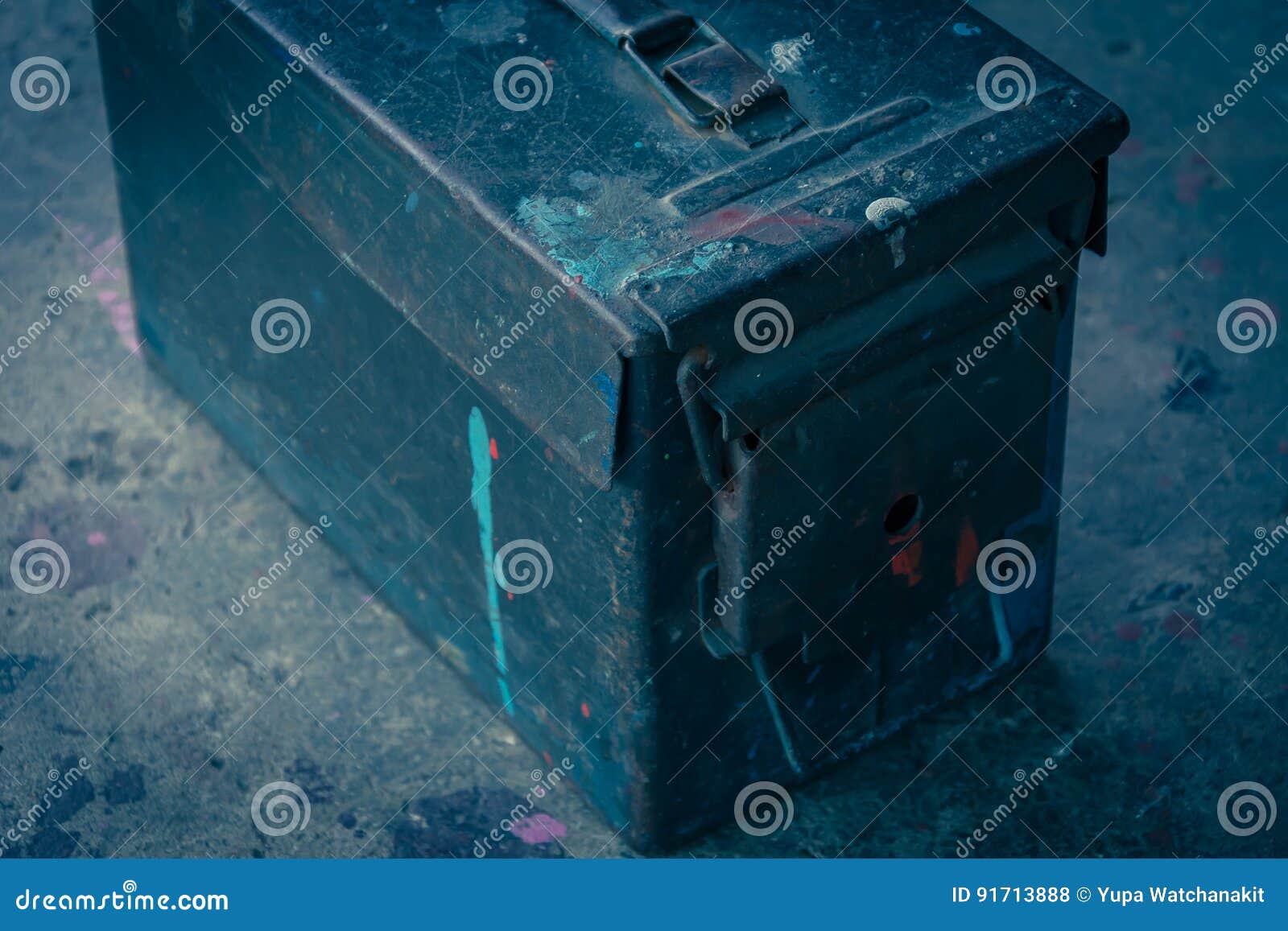 Ancient Military Ammunition Box Stock Photo - Image of assault, caliber ...