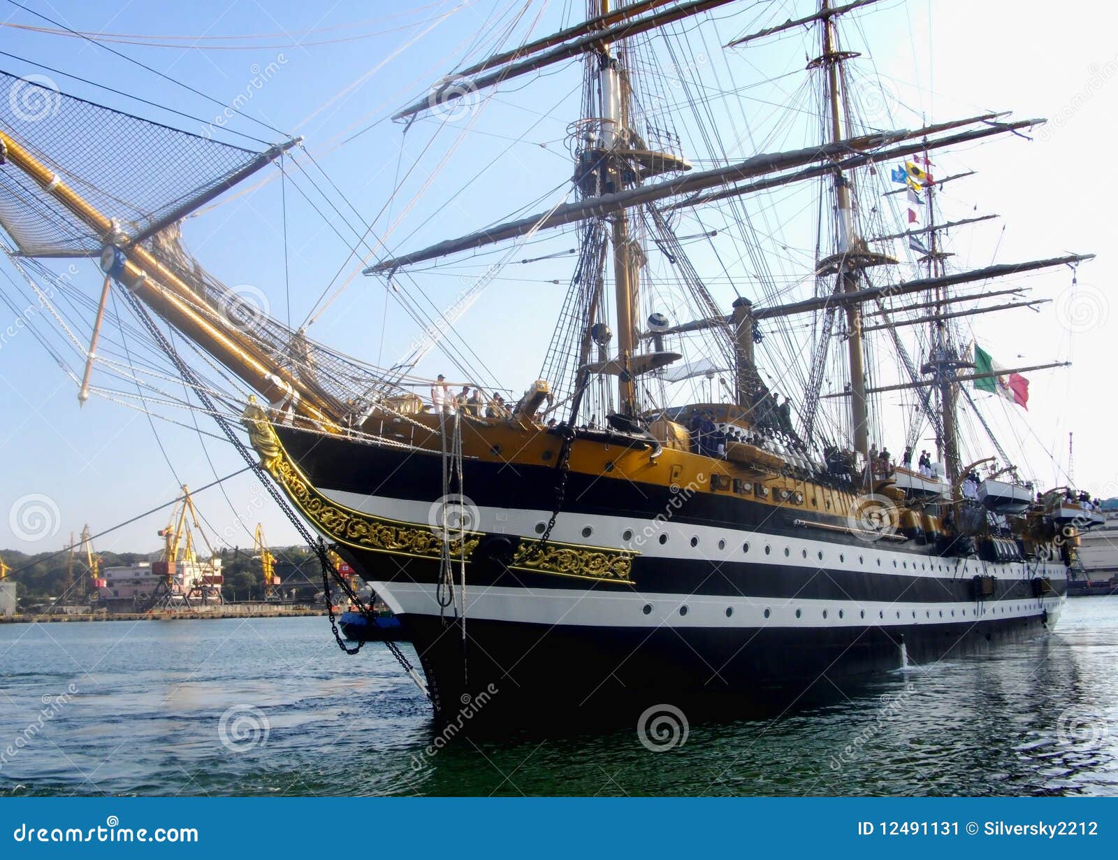 Ancient military frigate stock image. Image of famous - 12491131