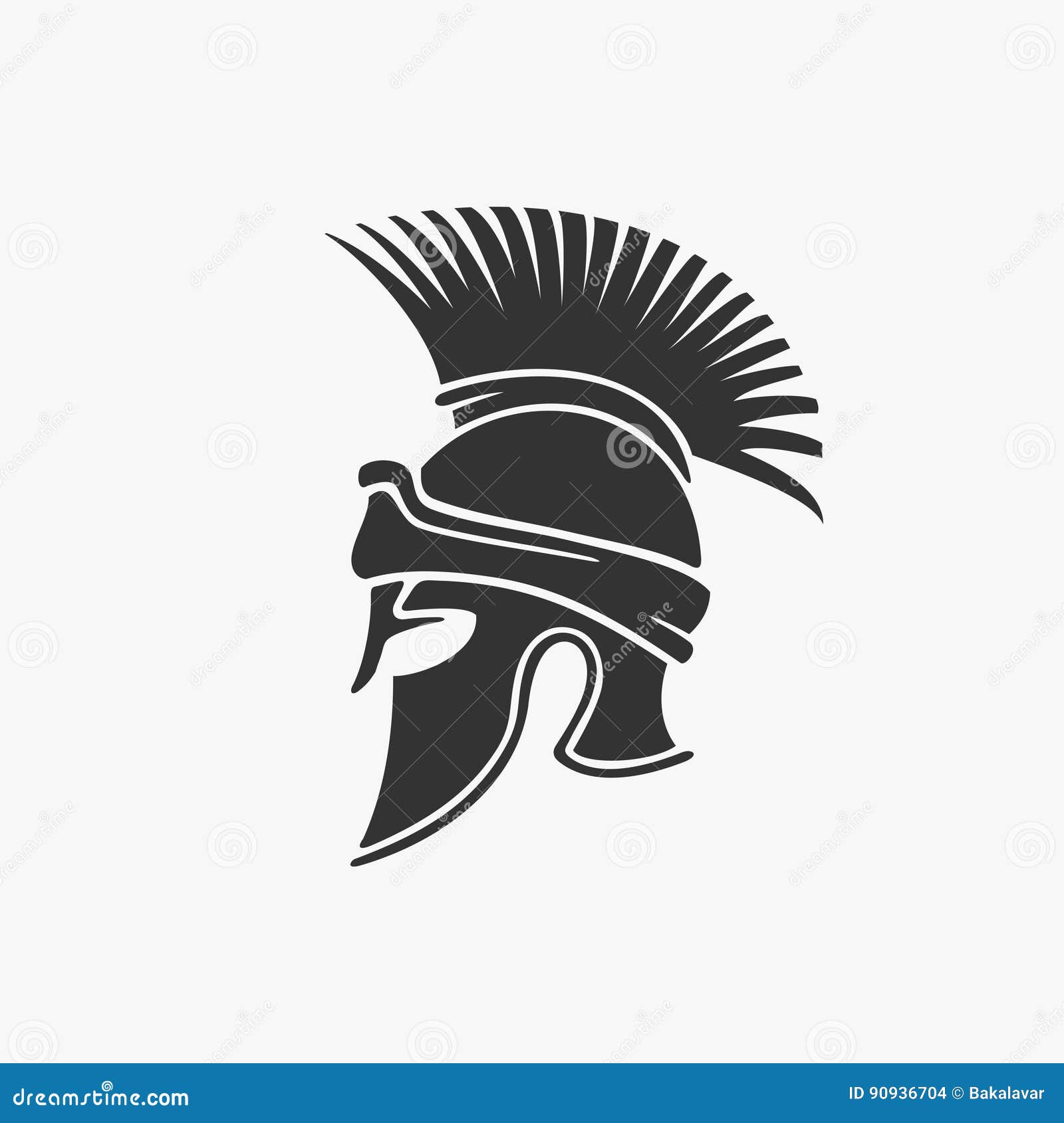 Ancient Military Helmet Vector Illustration Stock Illustration ...