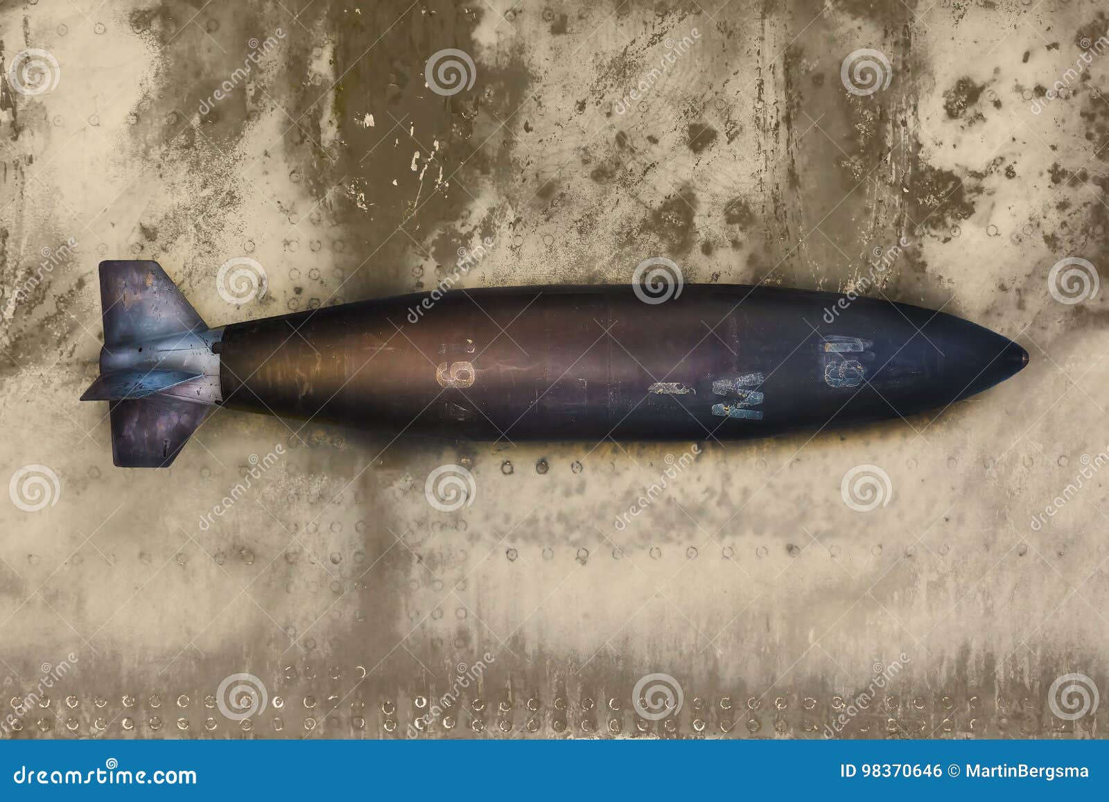 Ancient Military Missile Bomb Stock Photo - Image of antique, atom ...