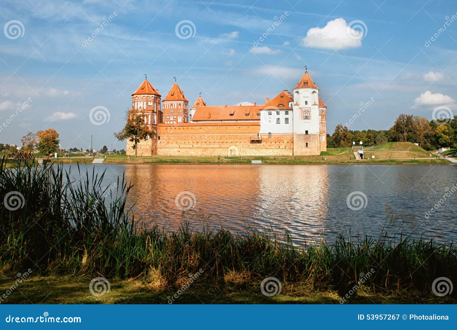 Ancient Mir Castle stock image. Image of brick, museum - 53957267