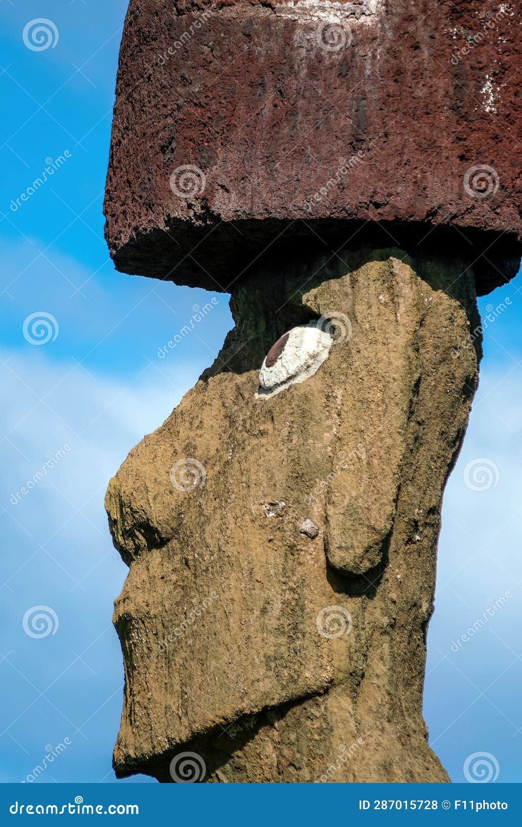 The Ancient Moai on Easter Island of Chile Stock Photo - Image of ...