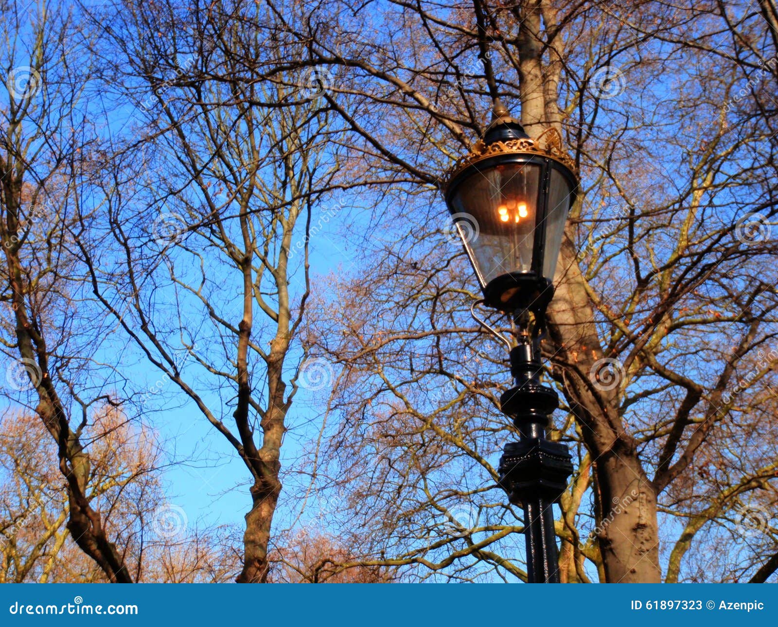 Ancient modern lamp post stock image. Image of fusion - 61897323