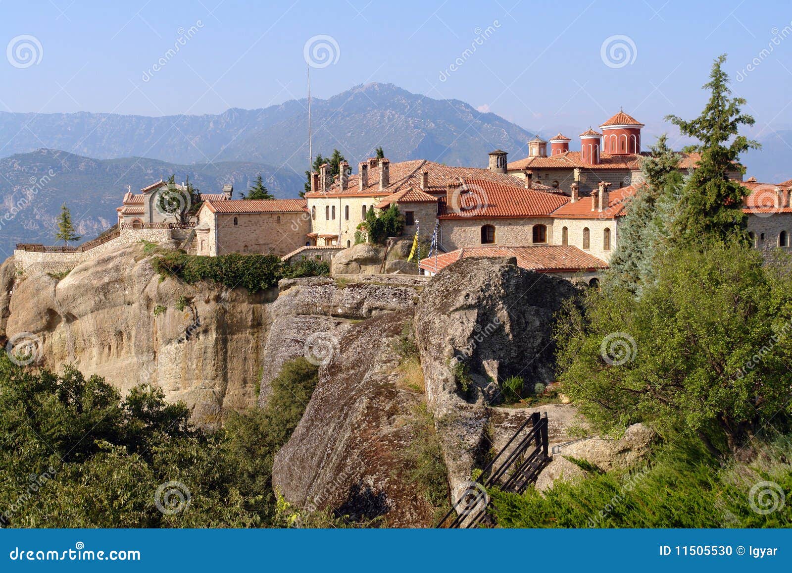 Ancient Monastery in Mountains Stock Photo - Image of monastery, open ...