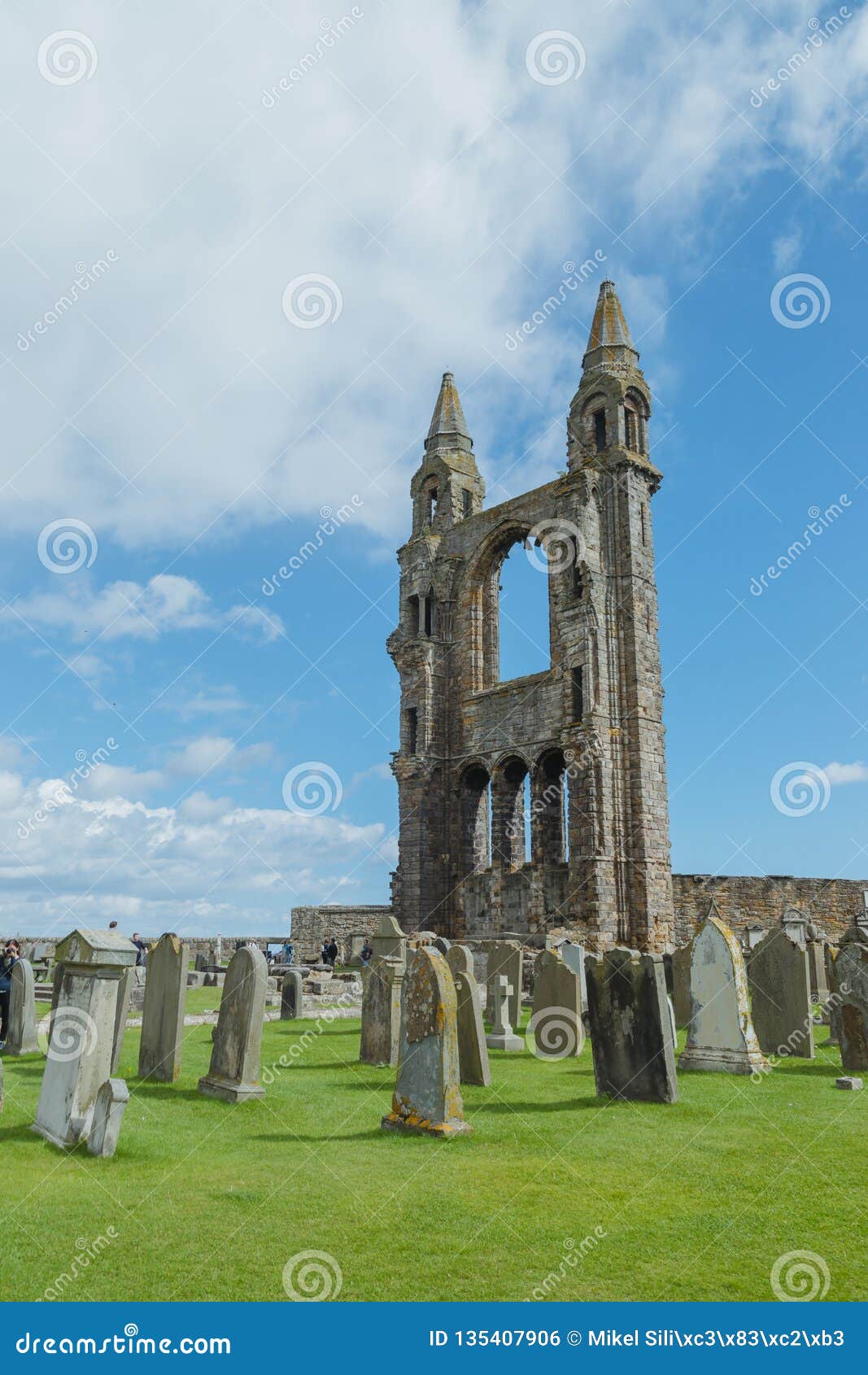 Ancient monastery in ruins stock photo. Image of travel - 135407906