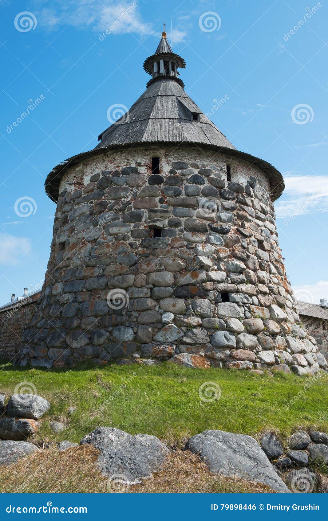 Ancient monastery tower stock photo. Image of roof, citadel - 79898446
