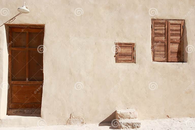 Ancient monastic cell. stock image. Image of egypt, wall - 26468643
