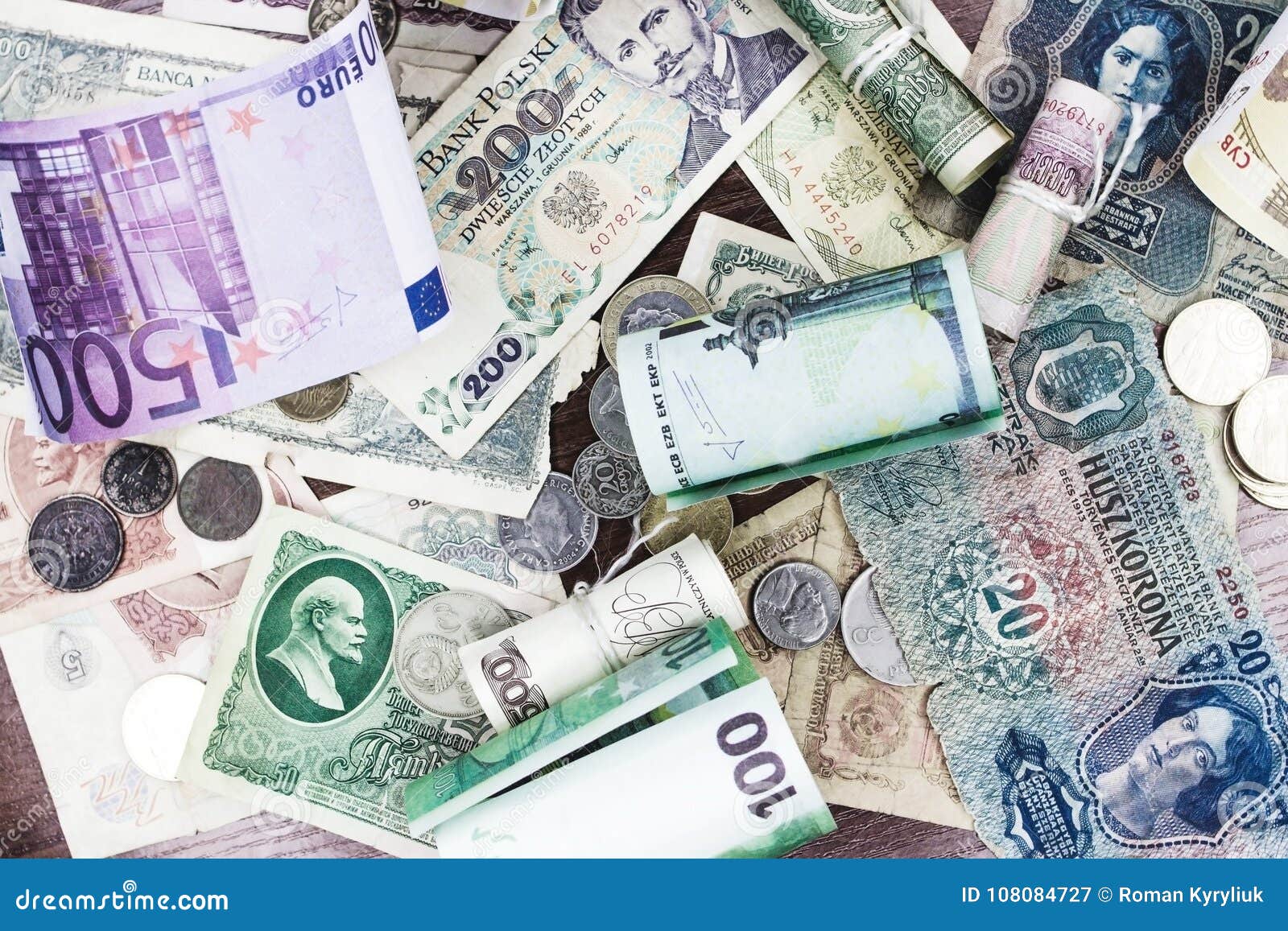 The Ancient Money of Different Countries Stock Image - Image of foreign ...