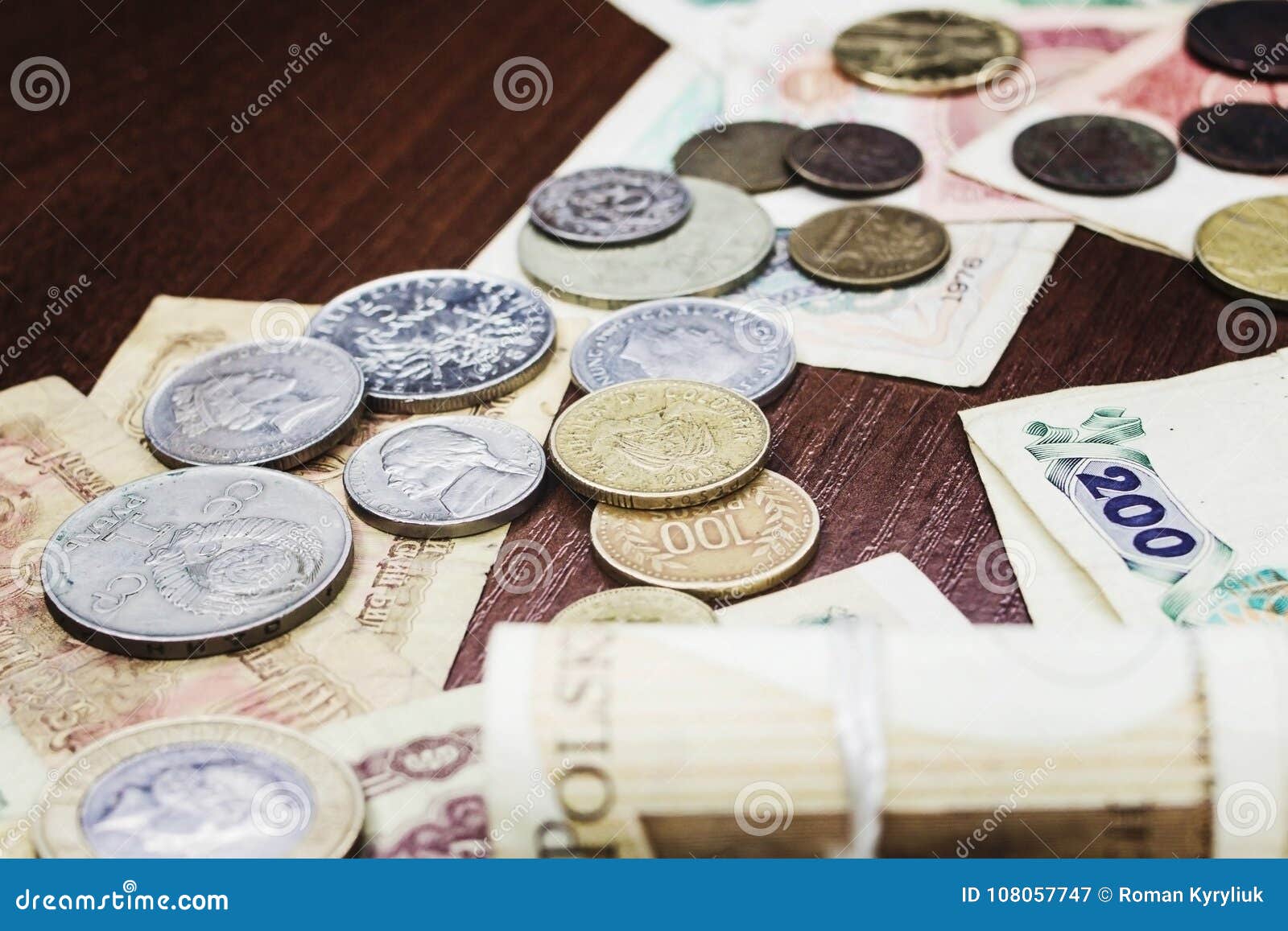 The Ancient Money of Different Countries Stock Image - Image of gold ...