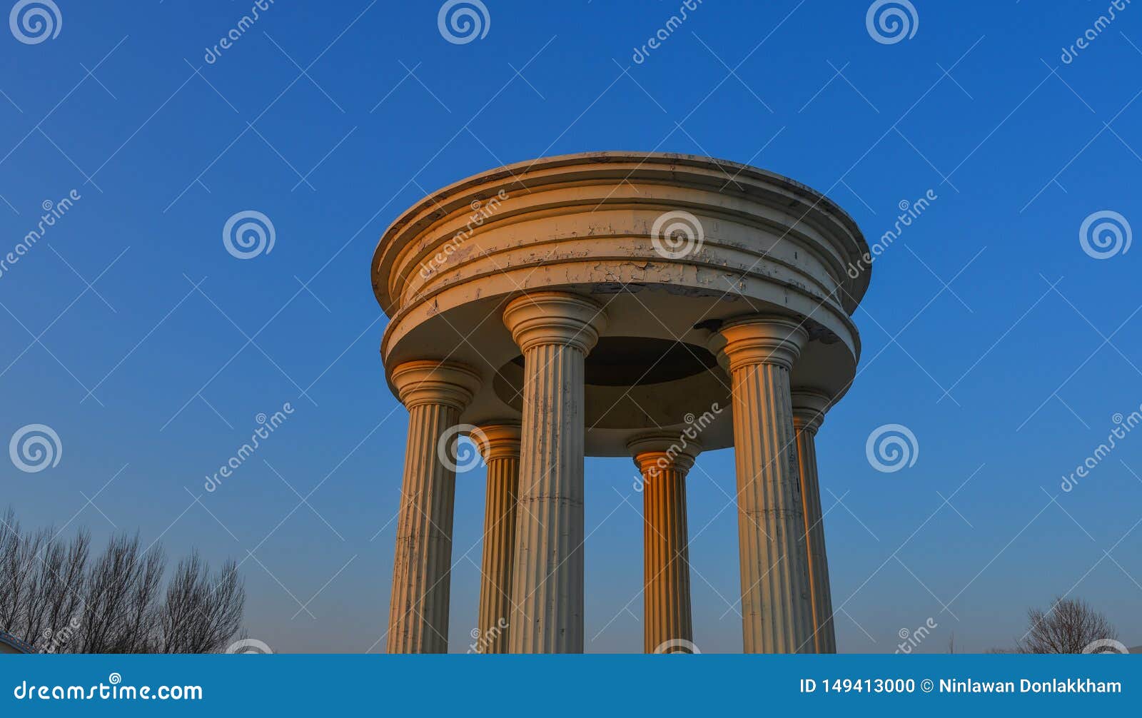 Ancient Monument at the Public Square Stock Photo - Image of site ...
