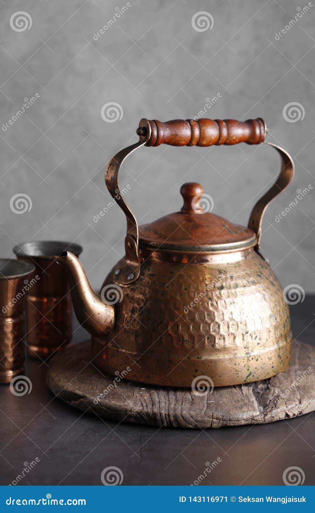 Ancient Moroccan Tea Pot and Cup Stock Image - Image of ancient, golden ...
