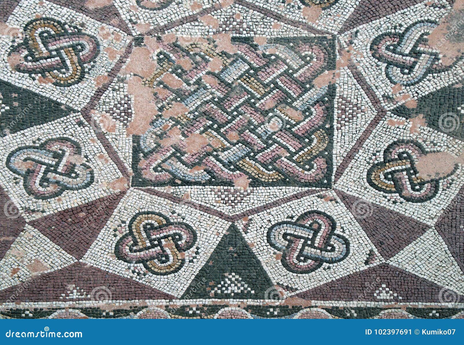 Ancient mosaic floor editorial photo. Image of greece - 102397691