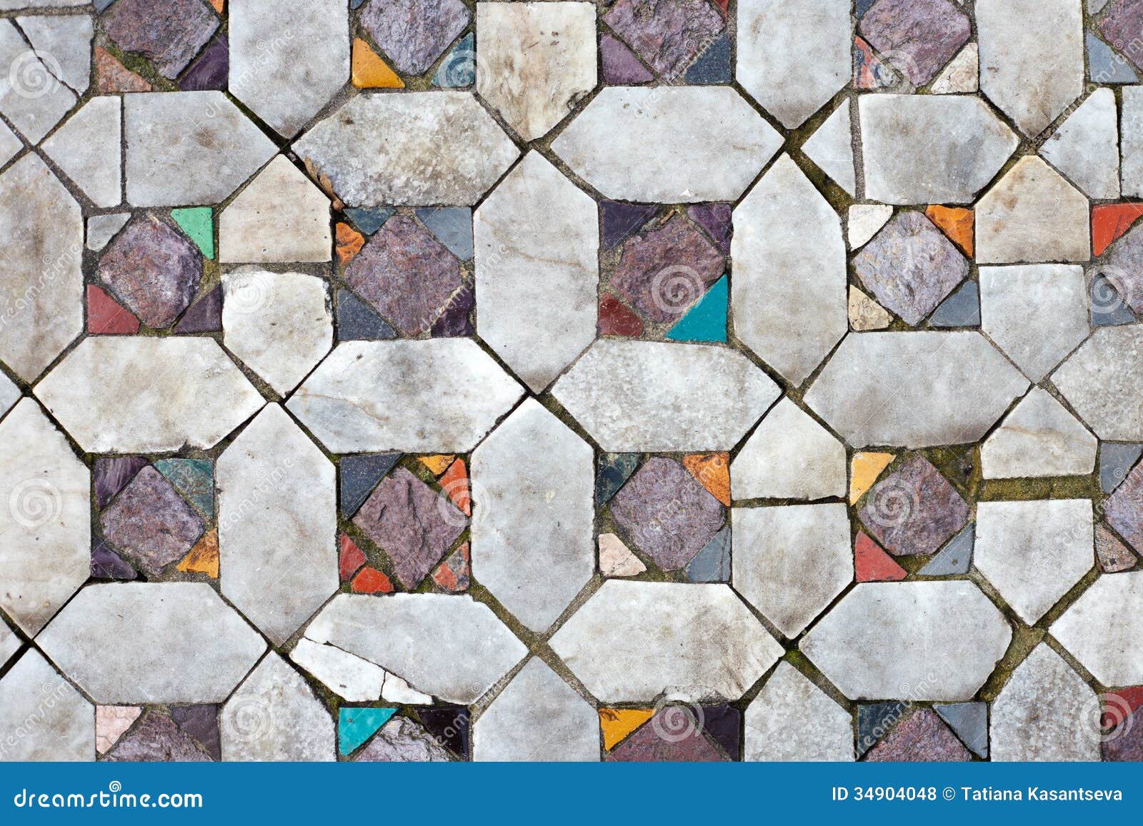 Ancient Mosaic Floors. Texture Closeup Stock Photo - Image of europe ...