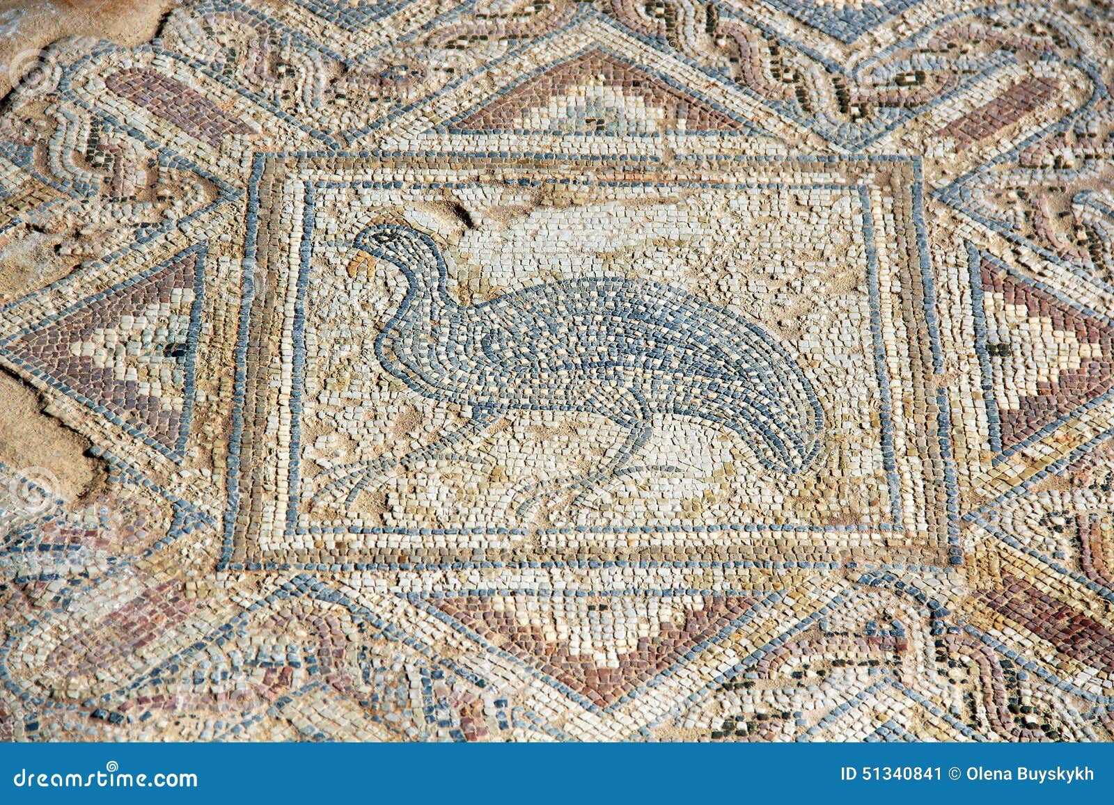 Ancient Mosaic Of Hand And Cross Royalty-Free Stock Image ...