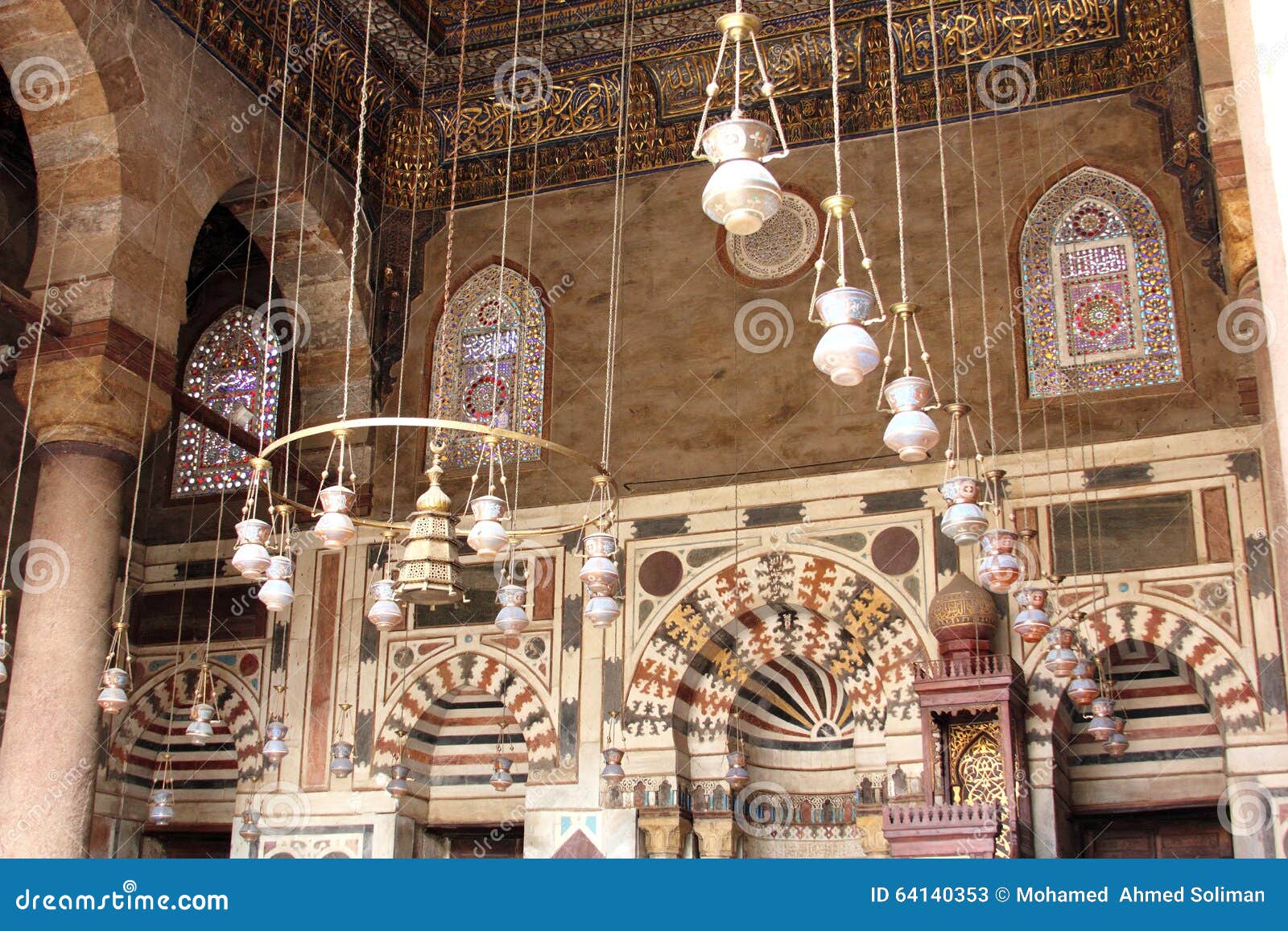 Ancient mosque in egypt stock image. Image of praying - 64140353