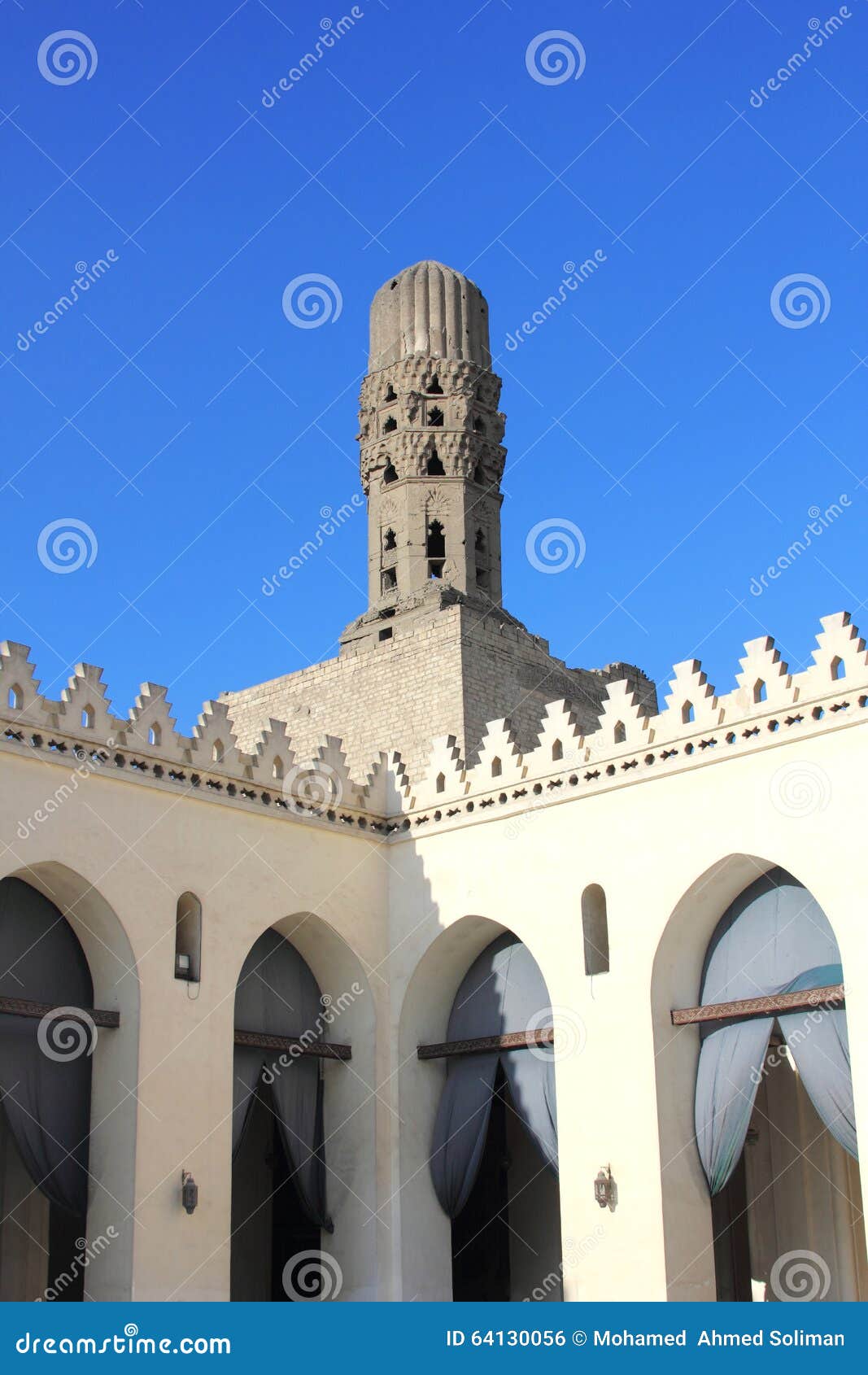 Ancient mosque in egypt stock photo. Image of islam, travel - 64130056