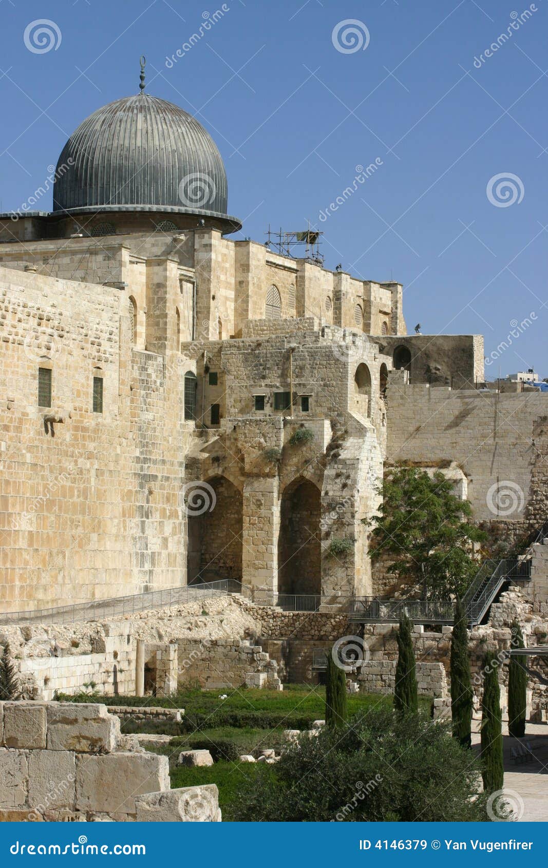 A Ancient Mosque in Jerusale, Israel Stock Image - Image of ...