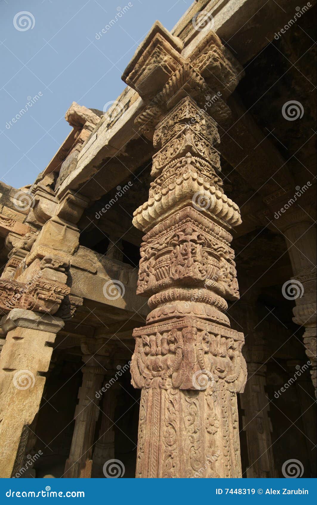 Ancient Mosque in Qutub Minar Stock Image - Image of architecture ...