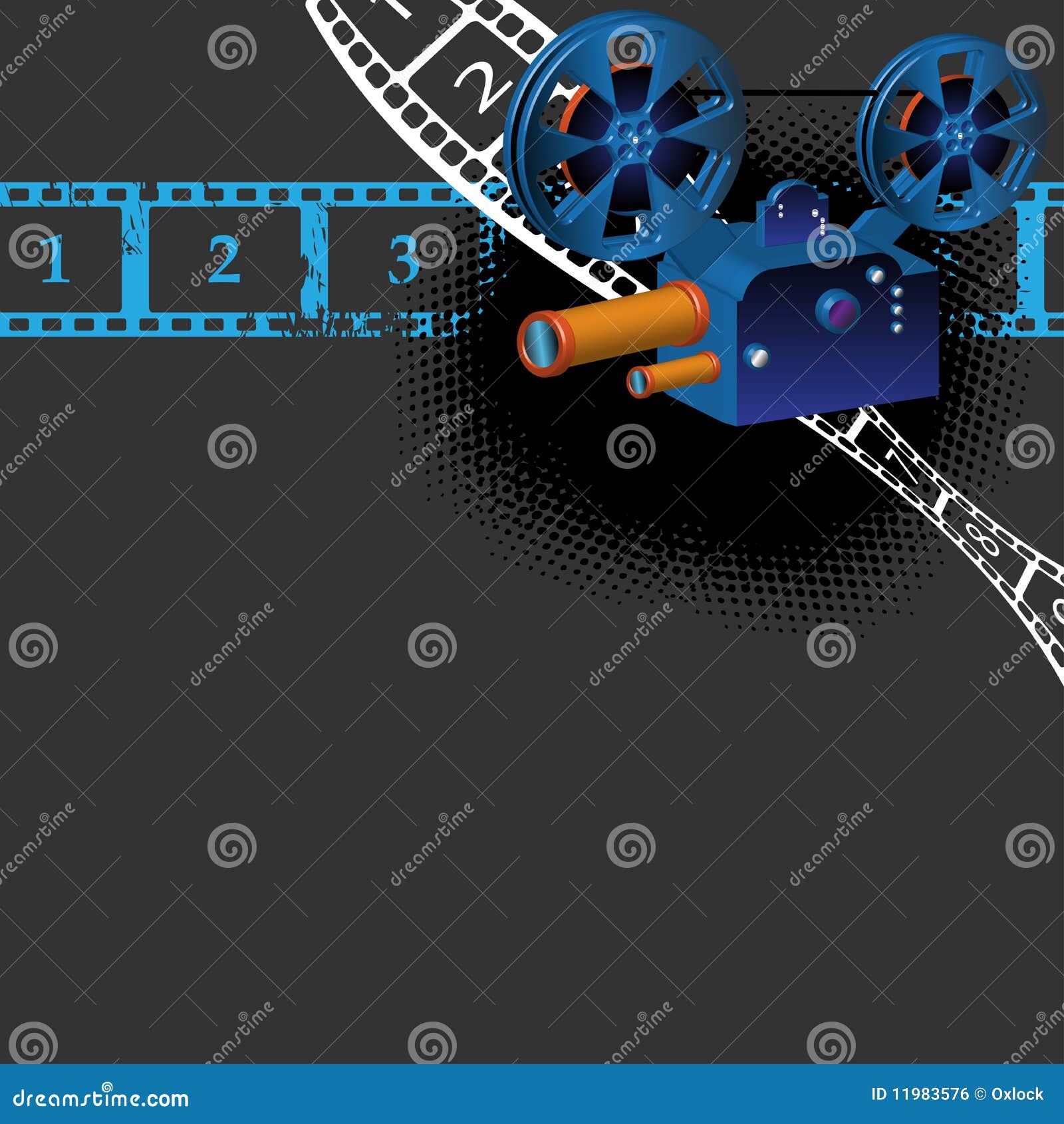 Ancient movie camera stock vector. Illustration of cinema - 11983576