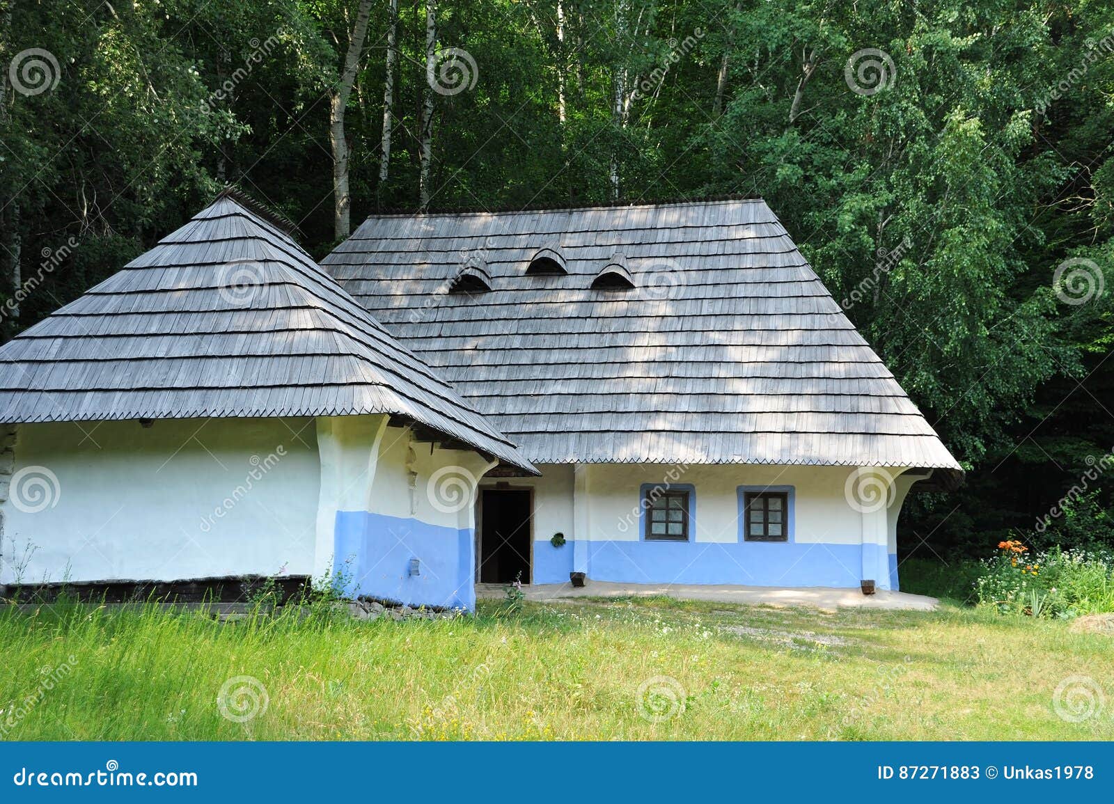 Ancient Carpatian Hut In Forest Royalty-Free Stock Image ...
