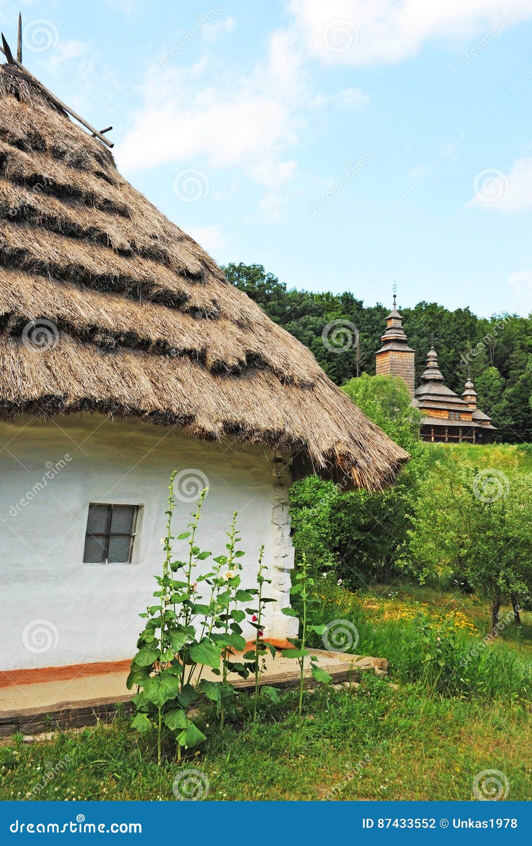 Ancient mud hut stock photo. Image of kiev, daub, retro - 87433552