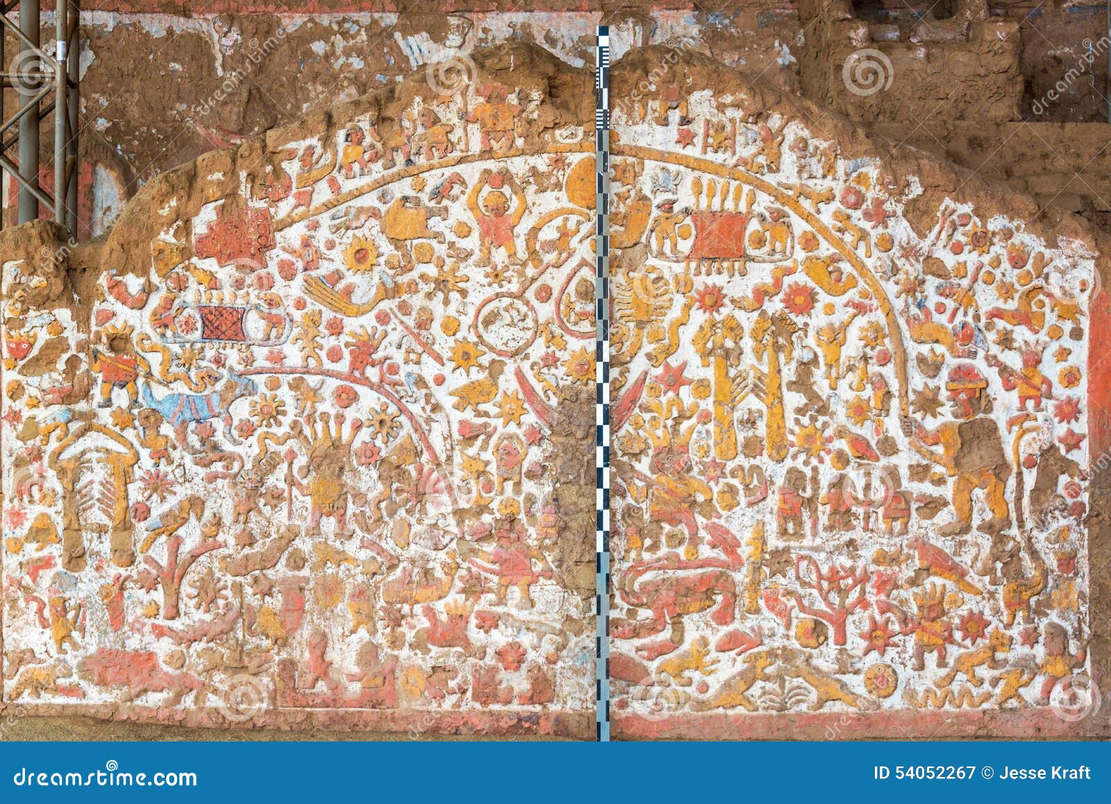 Ancient Mural in Peru stock image. Image of culture, huacas - 54052267