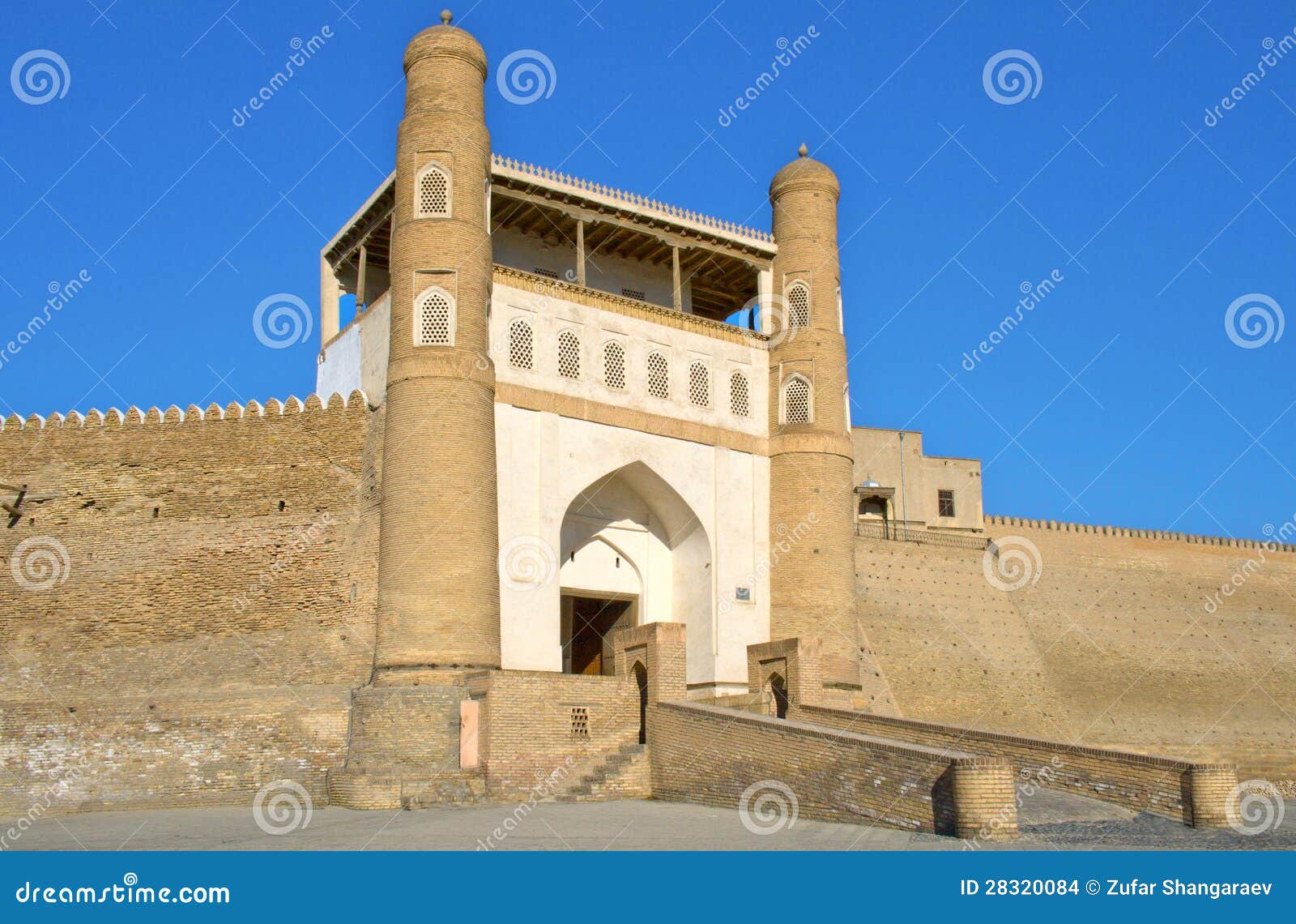 Ancient Muslim Architectural Complex Ark Fortress Stock Photo - Image ...