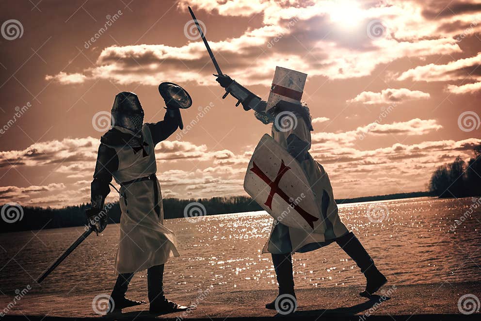 Ancient mystic knights stock image. Image of battle, bright - 53474345