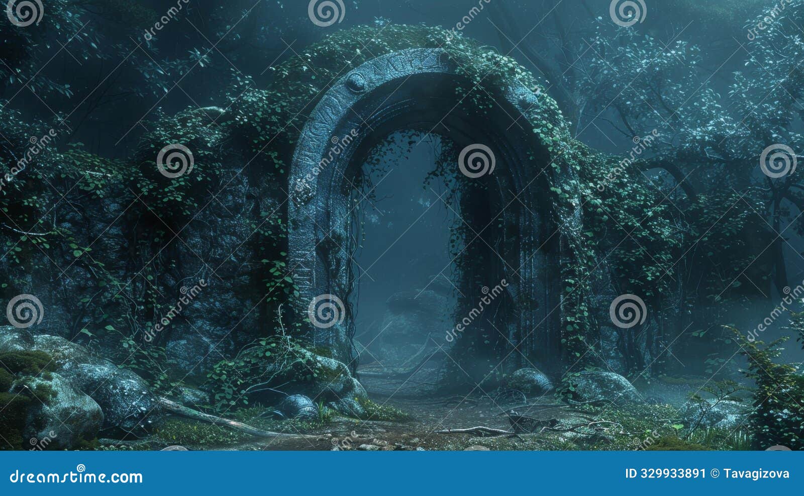 Ancient Mystical Living Labyrinth From Myth Stock Illustration ...