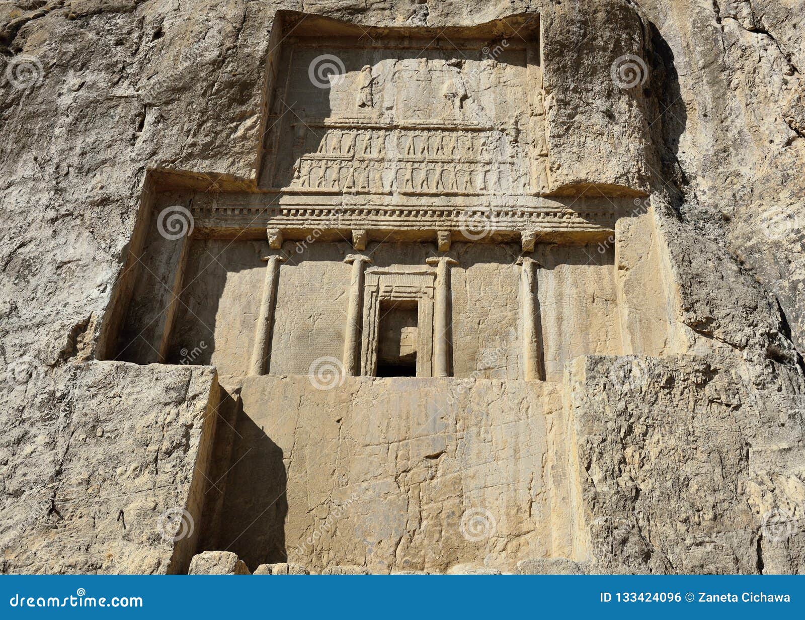Ancient Naqsh-e Rustam Necropolis in Pars, Iran Stock Photo - Image of ...