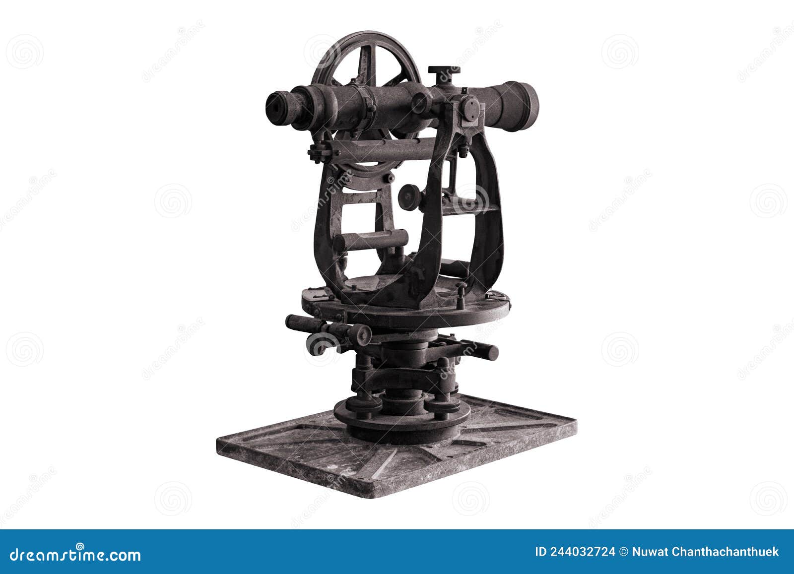 Ancient Navigation Measuring Instrument Tool Isolate on White ...