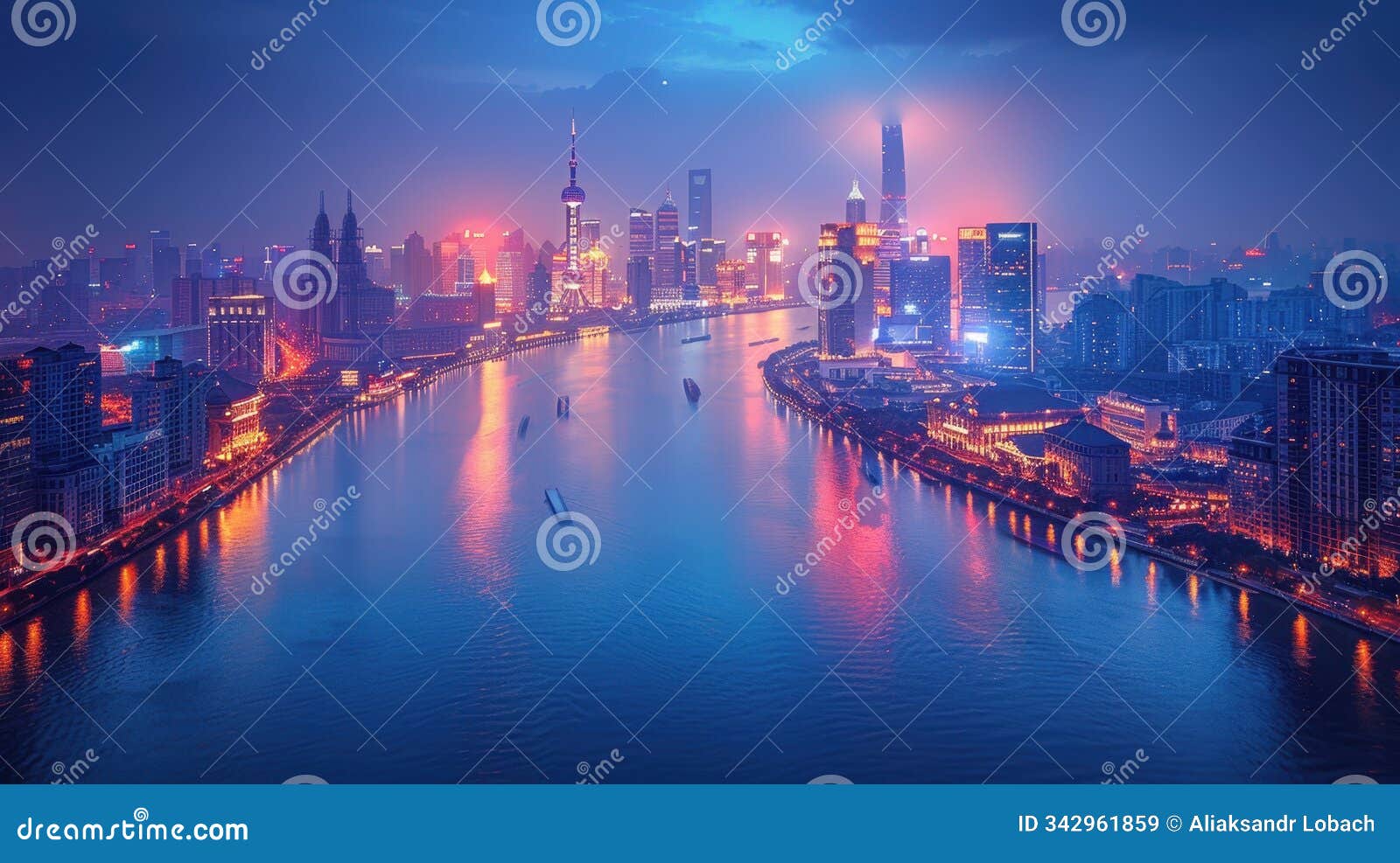 An Ancient Night City. Night View of the Ancient City Stock Image ...