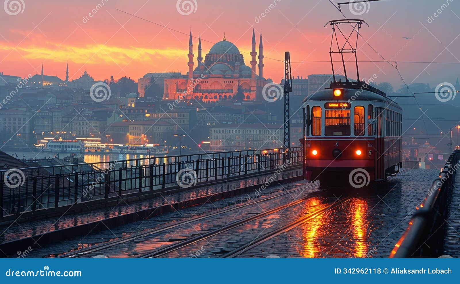 An Ancient Night City. Night View of the Ancient City Stock Photo ...