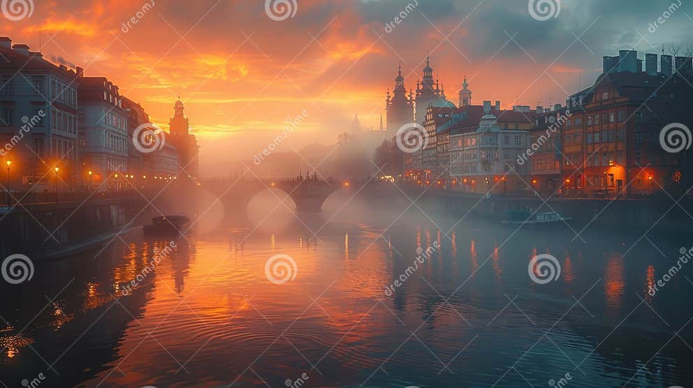 An Ancient Night City. Night View of the Ancient City Stock Image ...