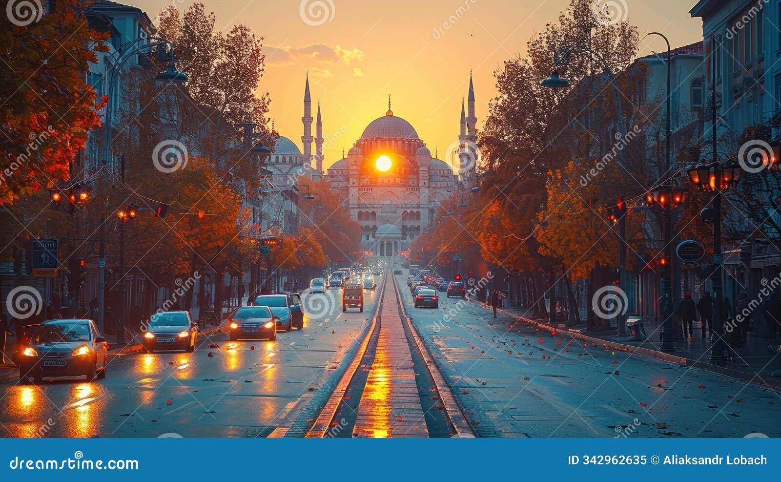 An Ancient Night City. Night View of the Ancient City Stock Image ...