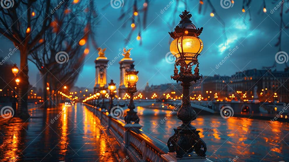 An Ancient Night City. Night View of the Ancient City Stock Image ...