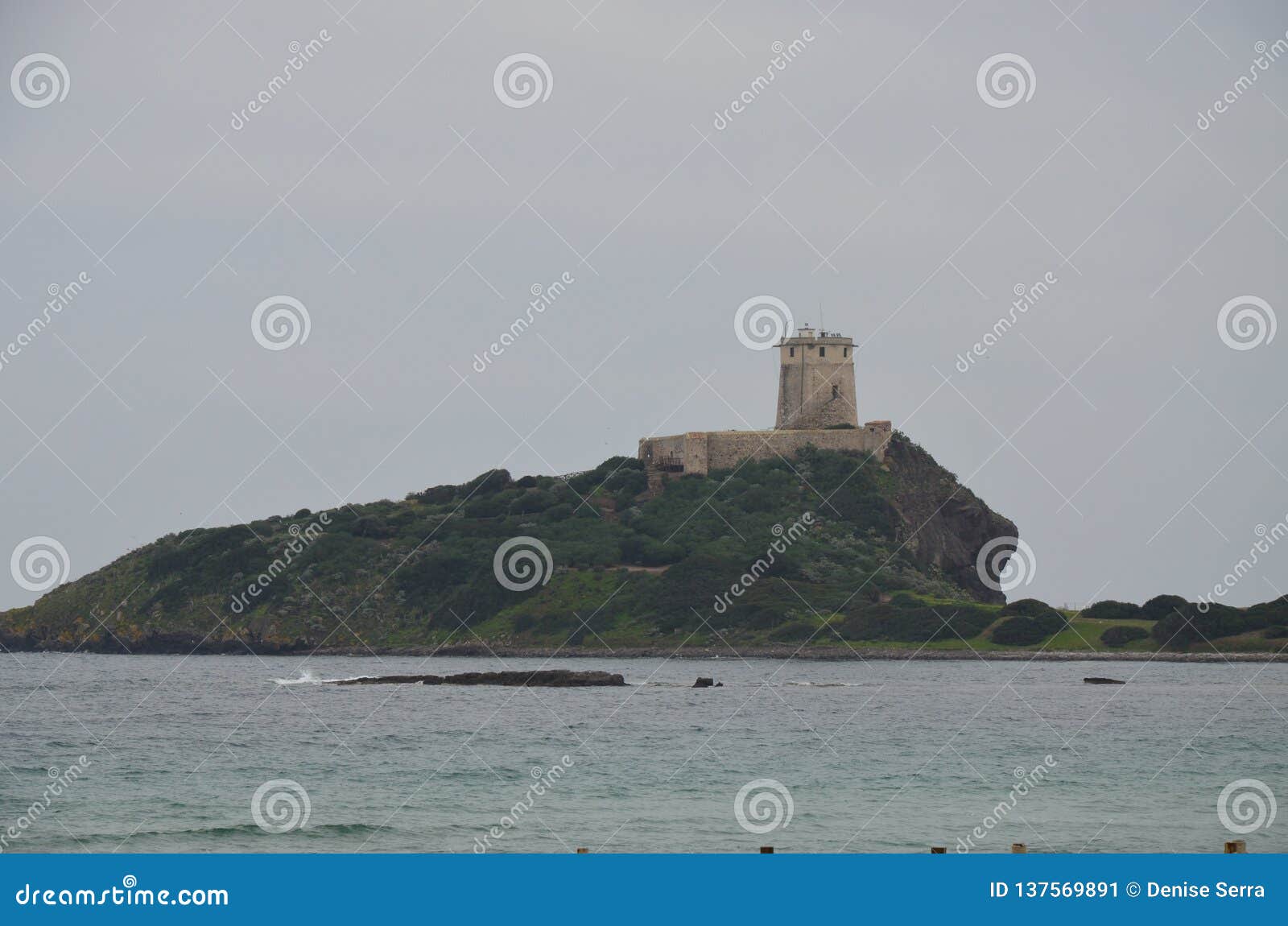 Ancient Nora Tower in Sardegna Stock Image - Image of archeology ...