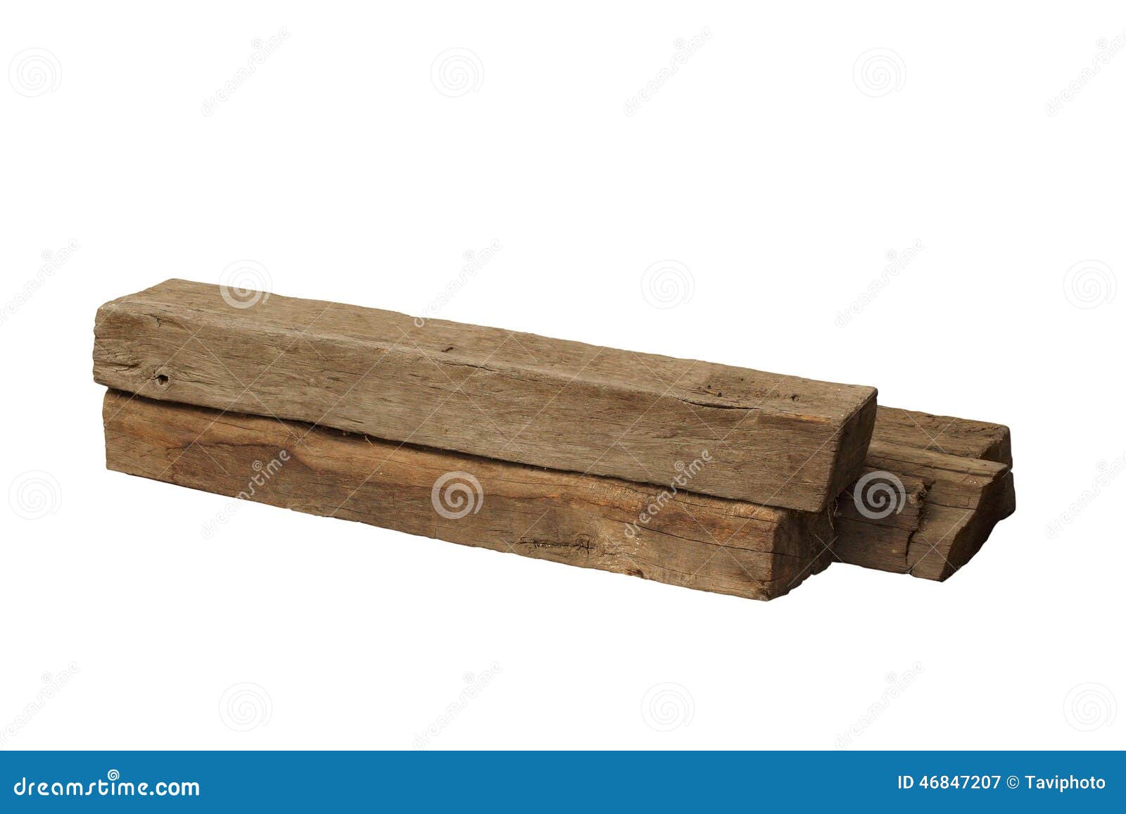 Ancient oak beams on white stock image. Image of construction - 46847207