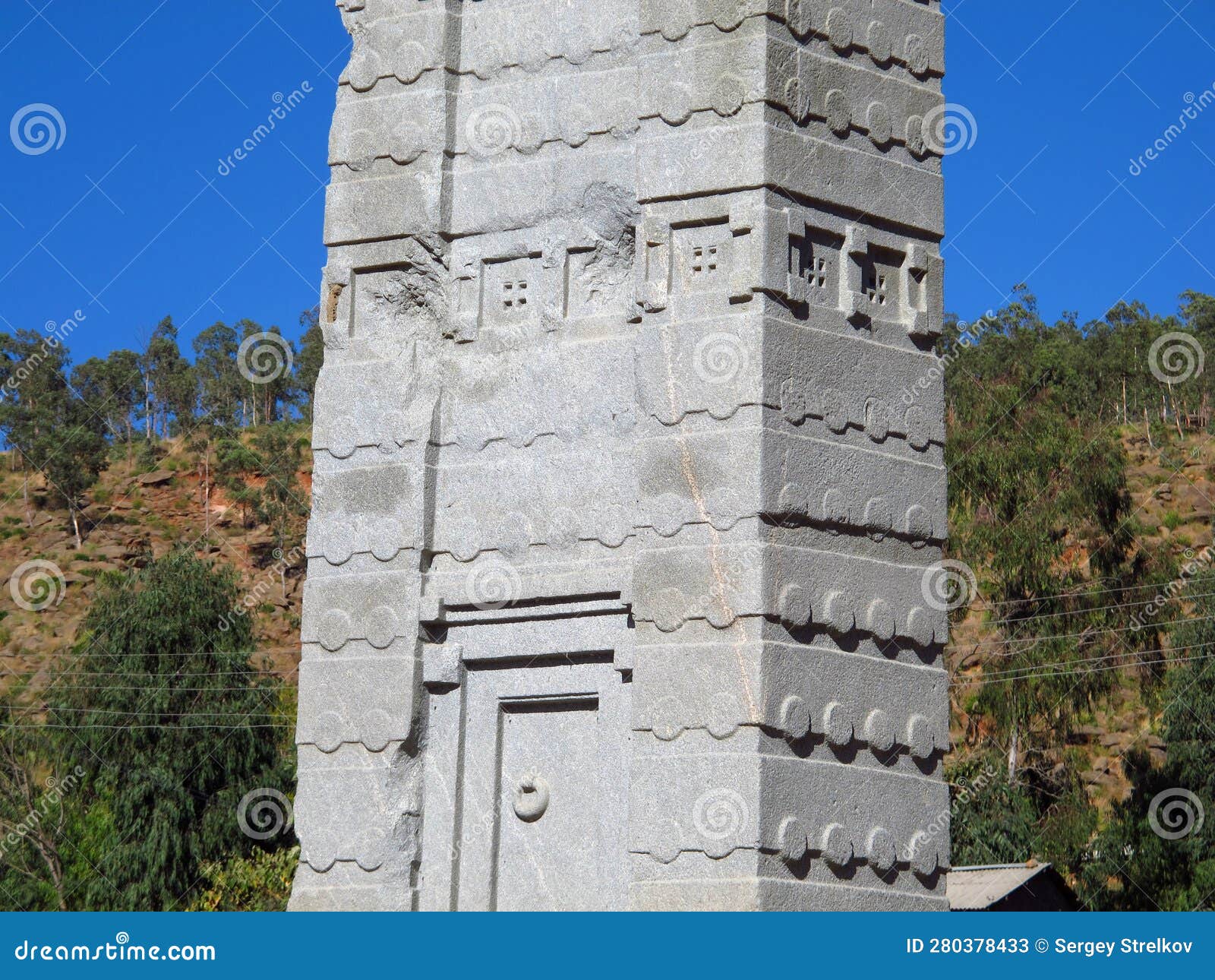 Ancient Obelisks in Axum City, Ethiopia Stock Image - Image of column ...