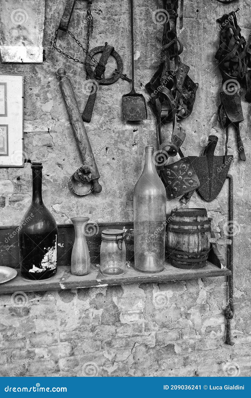 Ancient Objects In A Medieval Village Royalty-Free Stock Photo ...
