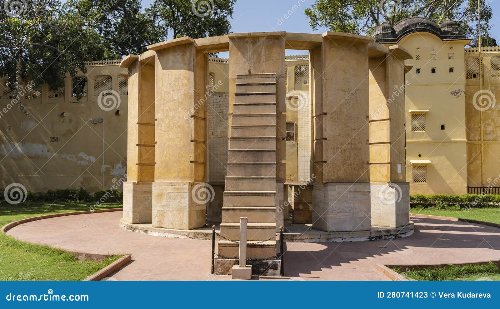 The Ancient Observatory of Jantar Mantar. Ram Yantra is a Cylinder ...