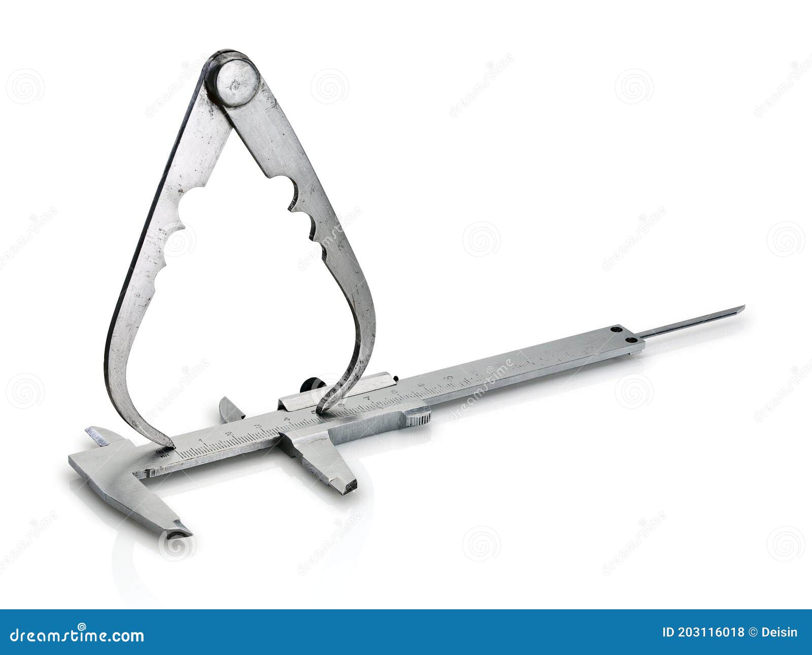 The Ancient and Old Measuring Tool Stock Photo - Image of isolated ...