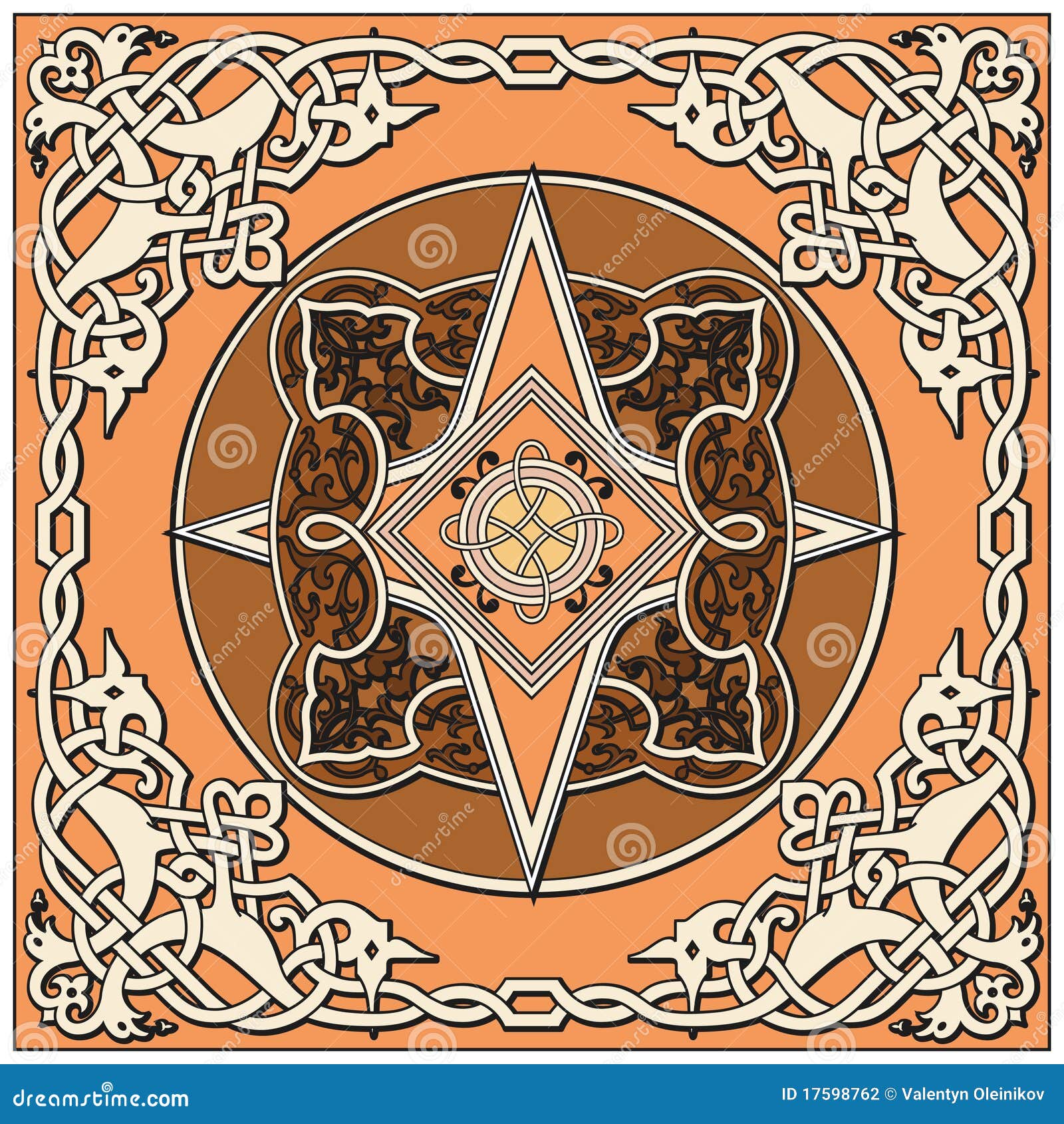 Ancient Old Russian Pattern Stock Vector - Illustration of ancient ...