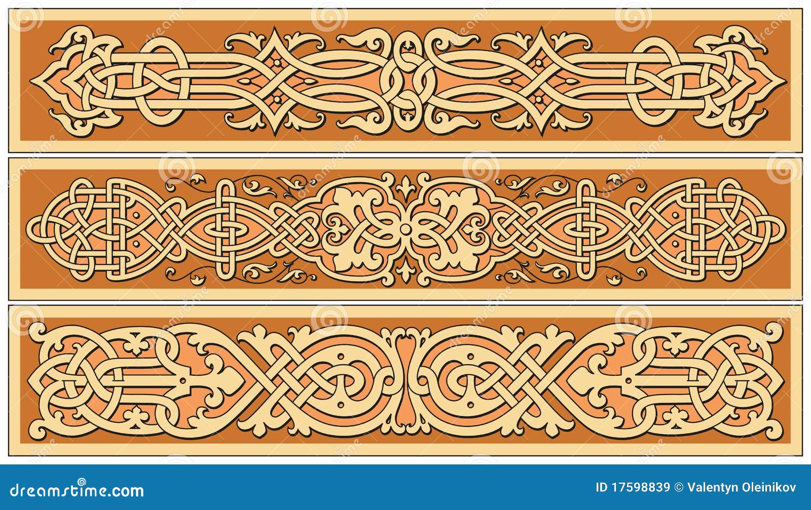 Ancient Old Russian Pattern Stock Vector - Illustration of traditional ...
