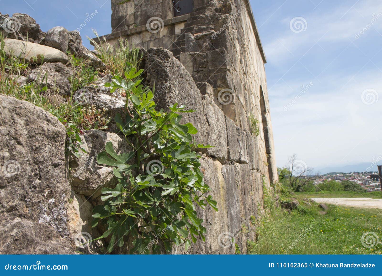 Ancient Old Stone Wall, Time Destroys and Age Stock Image - Image of ...