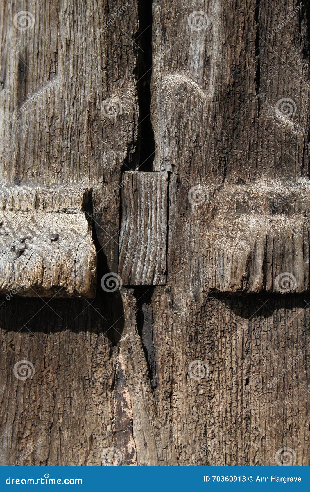 Ancient Old Wooden Pillar stock image. Image of timber - 70360913